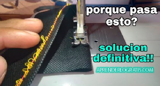Descubre porque la maquina cose flojo abajo o enreda el hilo